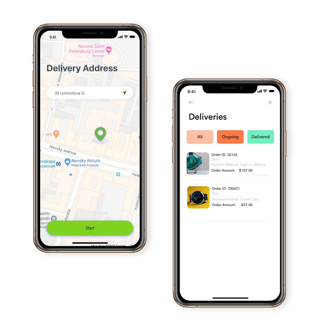 On Demand Uber like Pickup and Delivery App | On Demand App Design | Sunweb