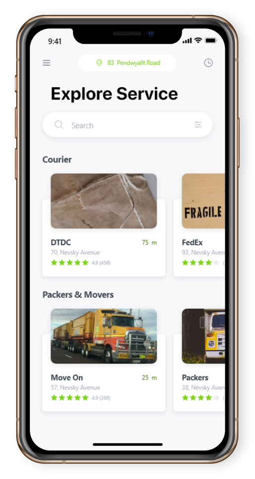 On Demand Uber like Pickup and Delivery App | On Demand App Design | Sunweb